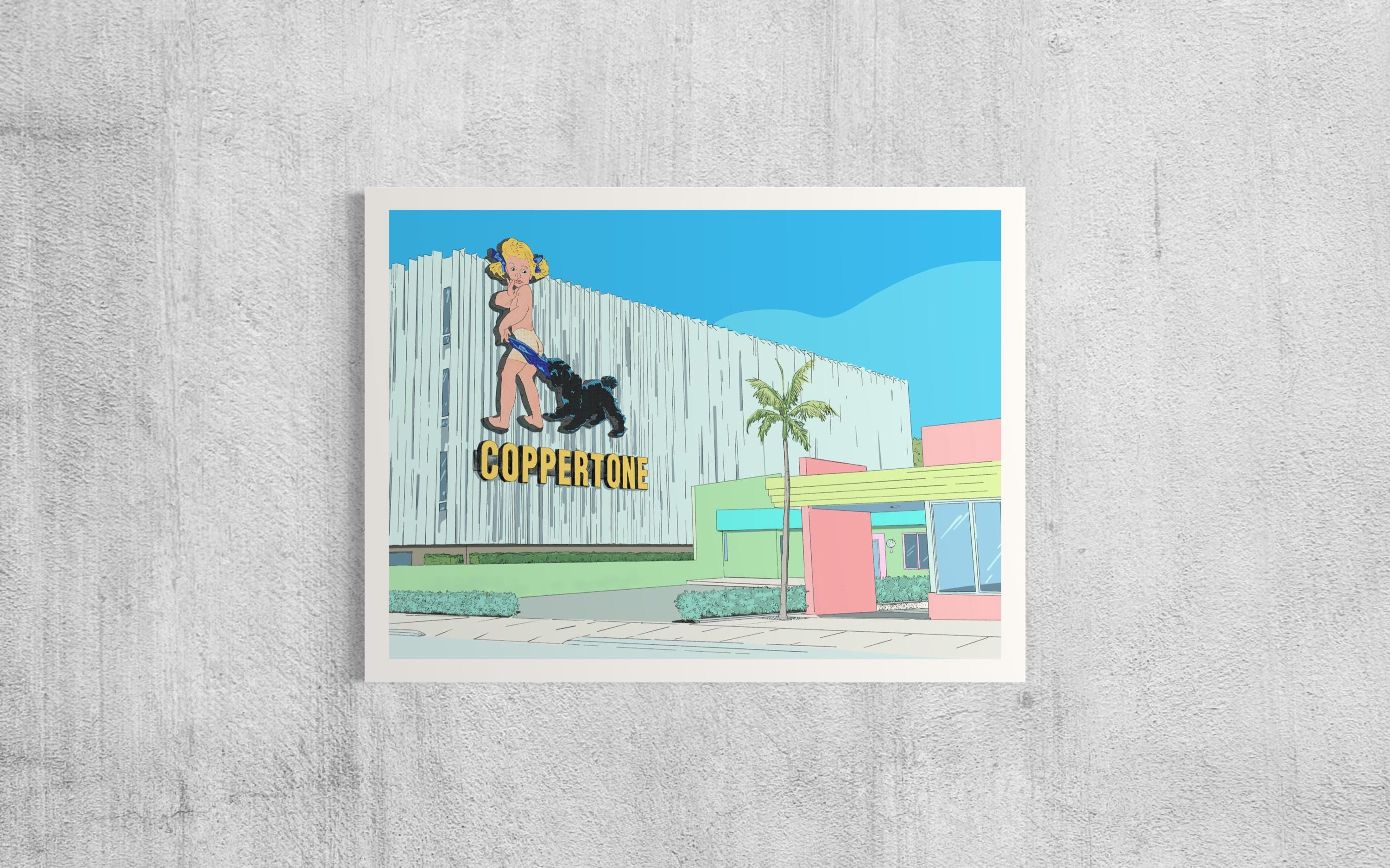 Coppertone Girl Miami Art Print - Nostalgic South Florida Decor - Etsy