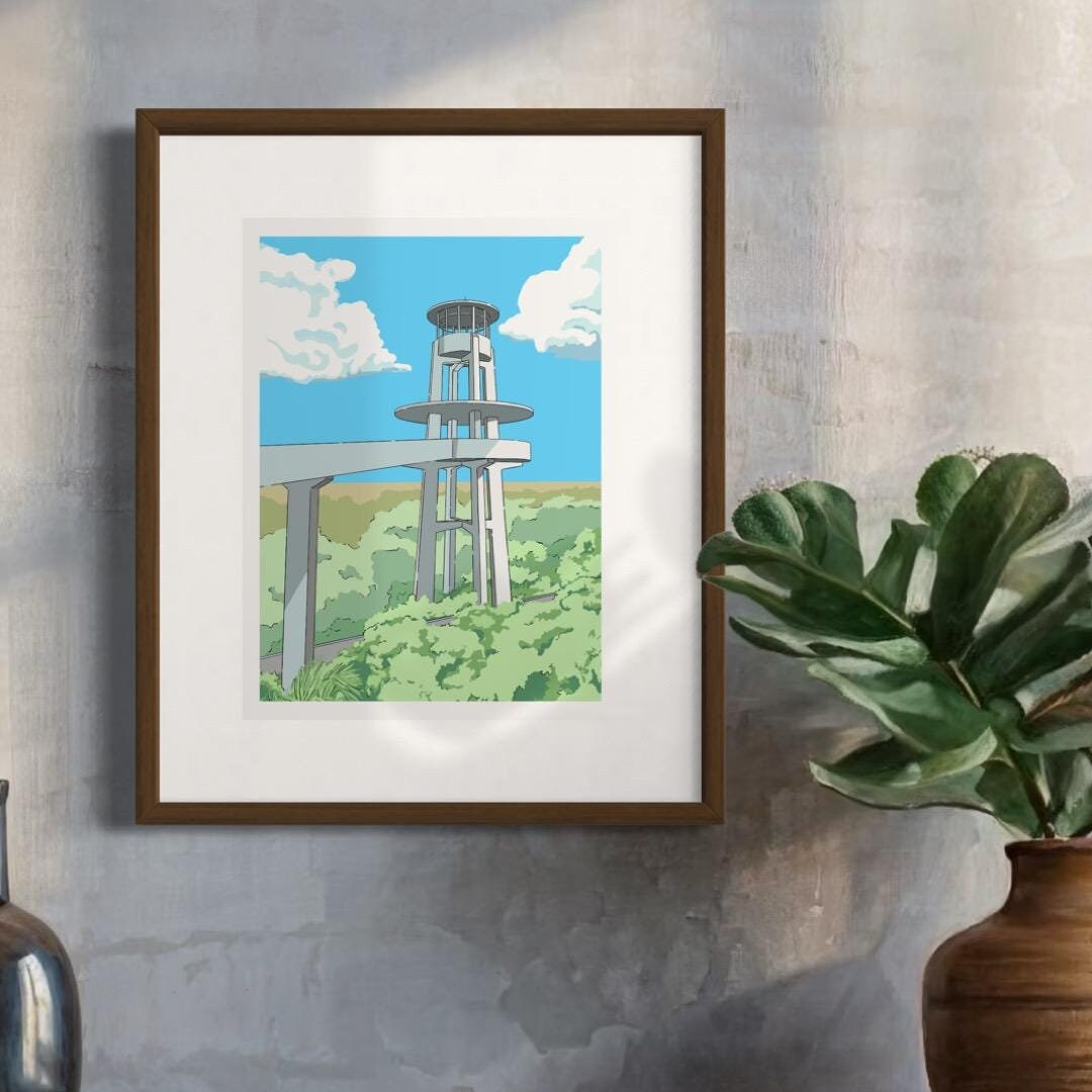 Shark Valley Observation Tower Art Print - Everglades National Park - Etsy