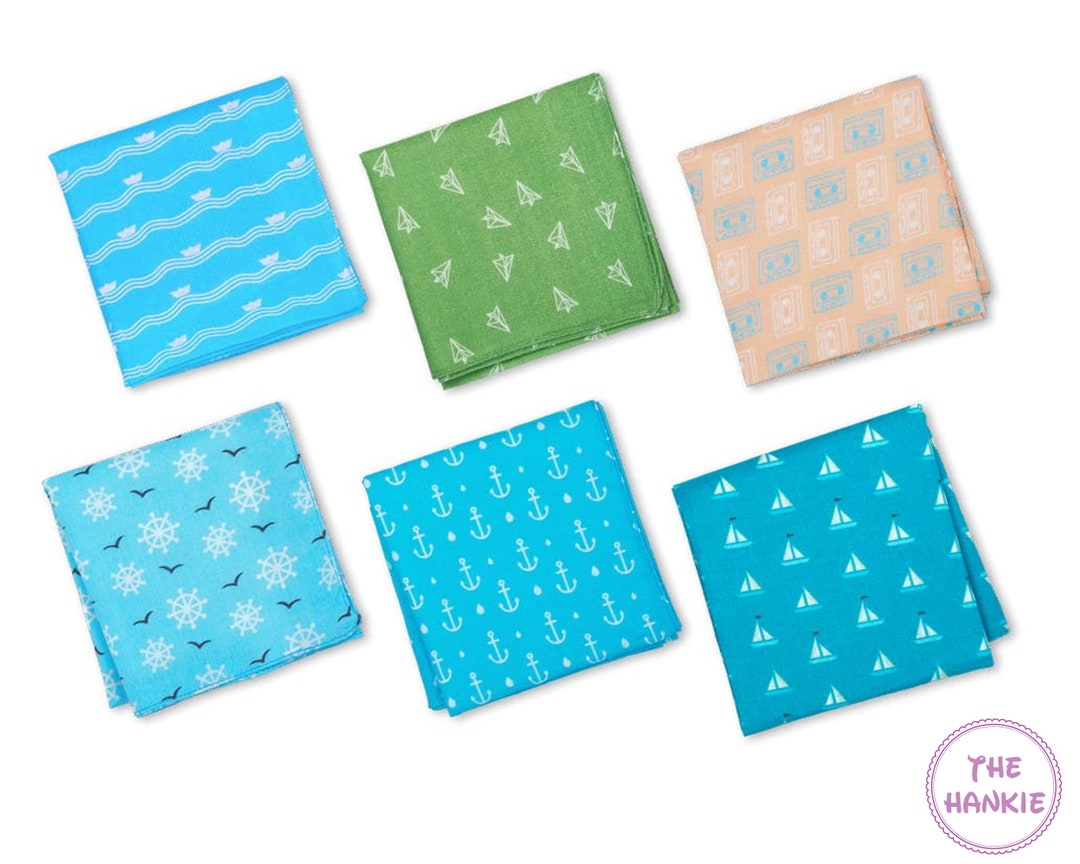 Pastel Coloured Pure Cotton Handkerchiefs Wedding Gifts Mens New ...