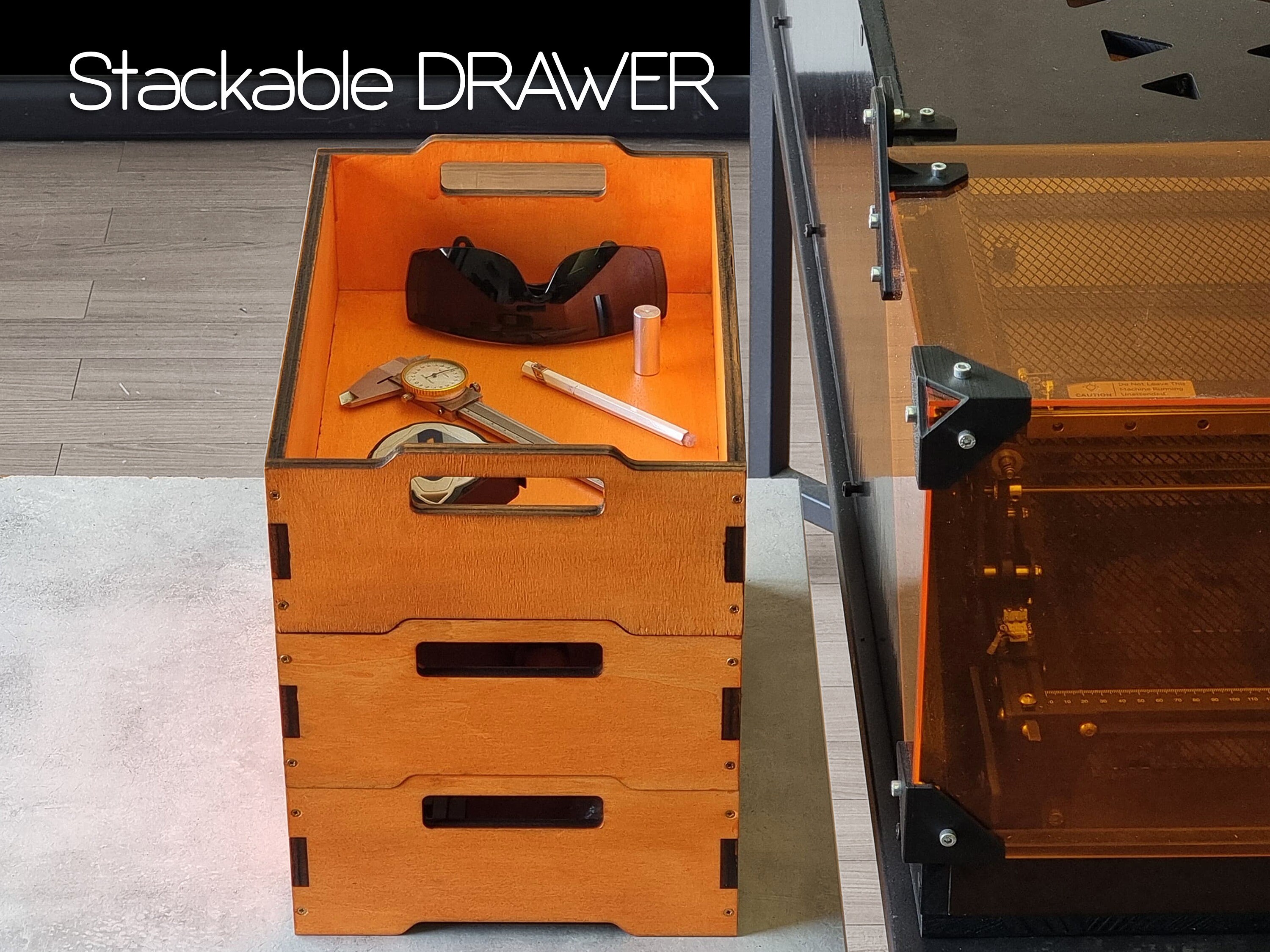 Stackable Drawer, Mini Wood Storage Plans, Diy Wood Storage, Compact ...