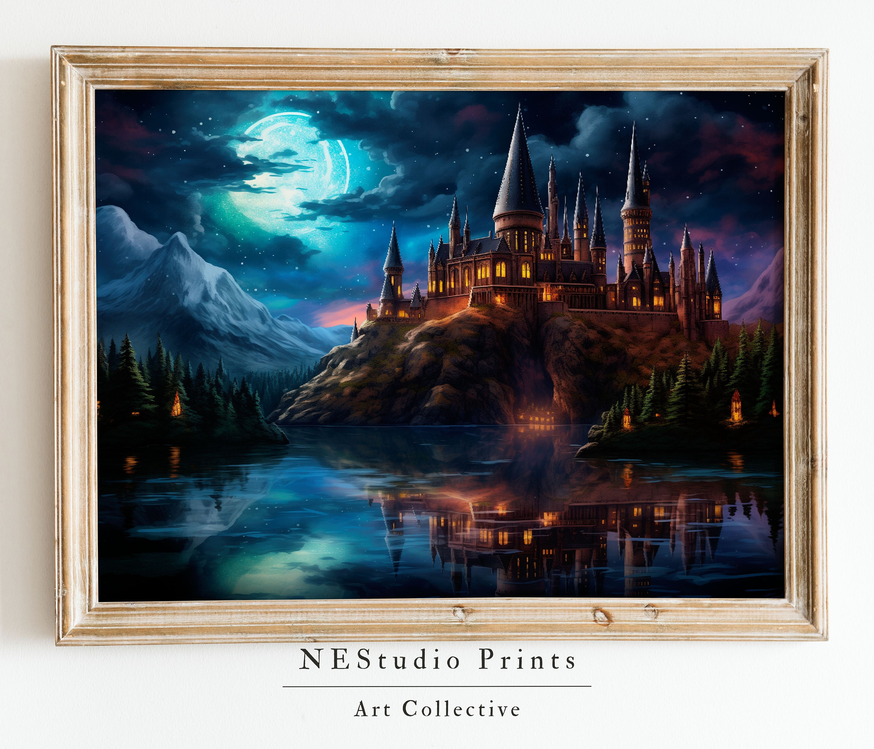 Wizarding Inspired Art, Vintage Wizard School, Potter Prints, Wizard ...