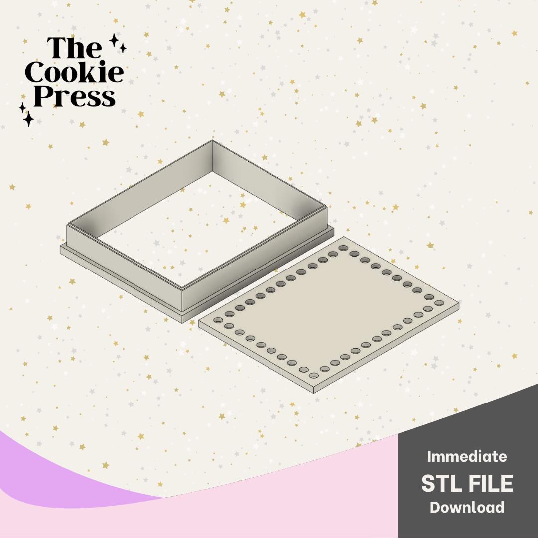 Spotty Border STL File - Etsy