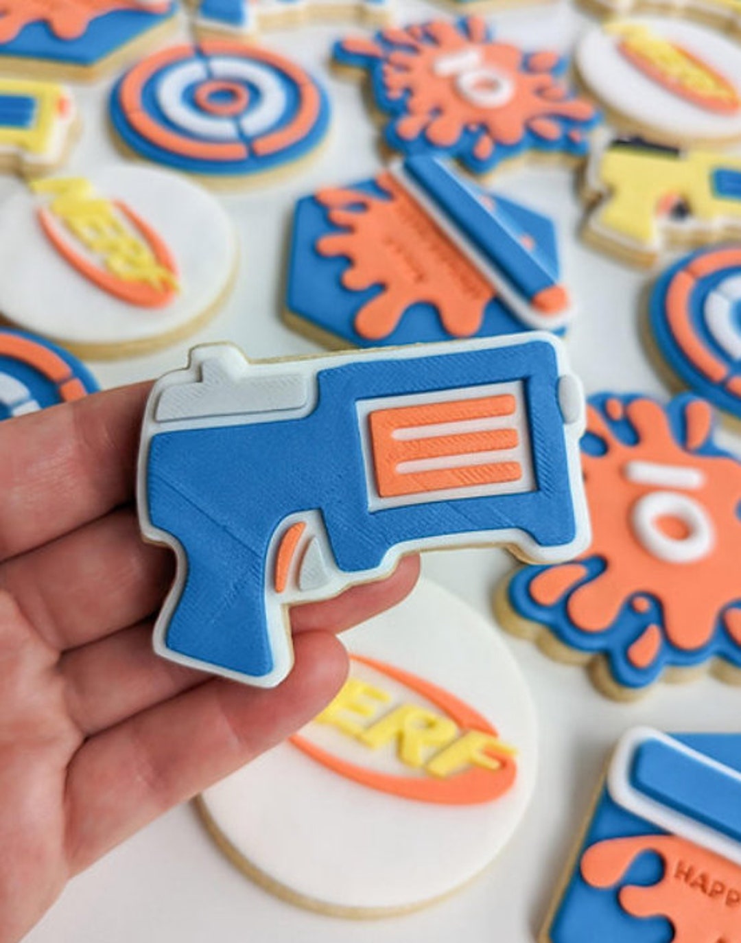 Nerf Gun - Cookie Stamp & Cutter - Etsy