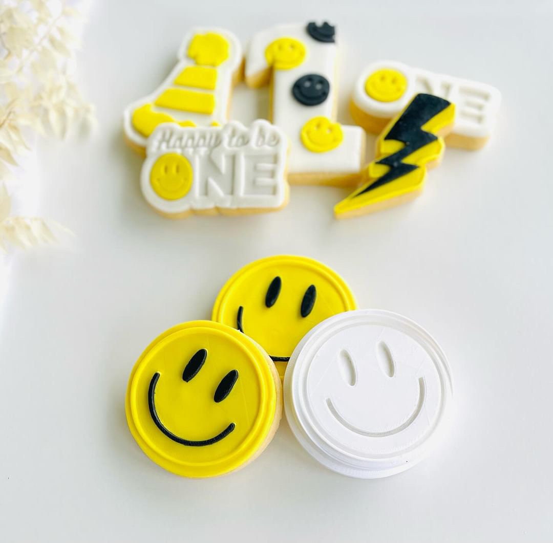 Raised Smiley Face Fondant Stamp - Etsy