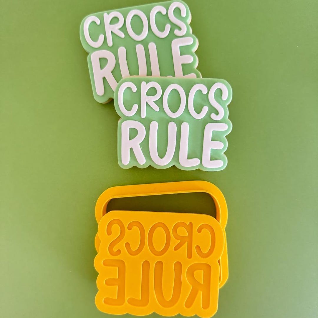 Crocs Rule - Cookie Cutter & Fondant Stamp - Etsy