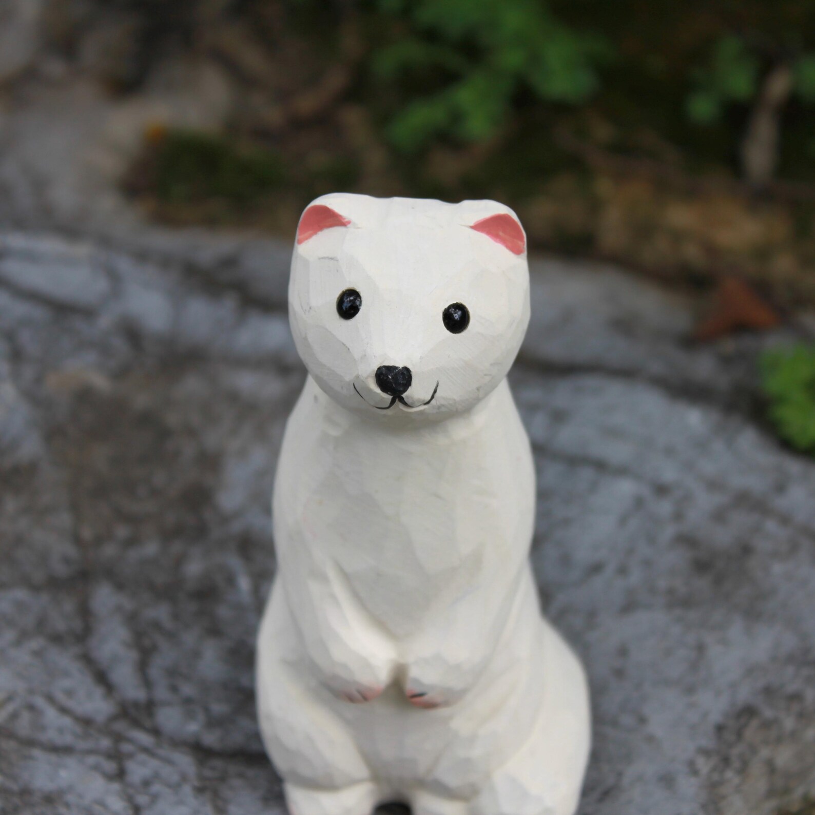 Hand-carved Basswood Weasel Figurine: Realistic Wildlife Art - Etsy