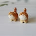 Healing Wood Cat Handcraft Wooden Cute Cat Dog Ornament Carving Desk ...
