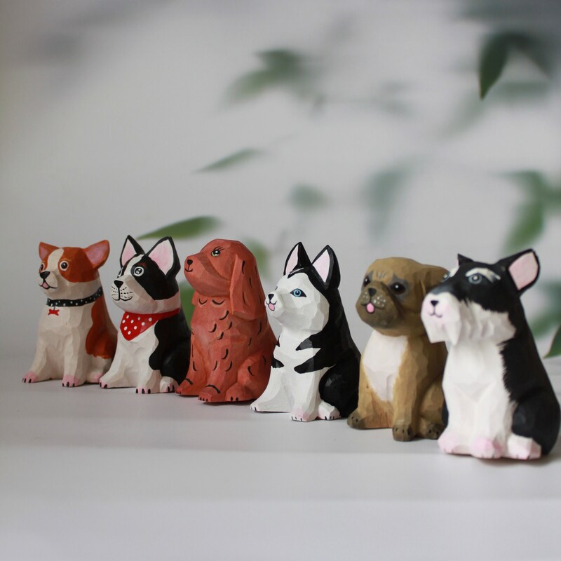 Wooden Dog Art - Etsy