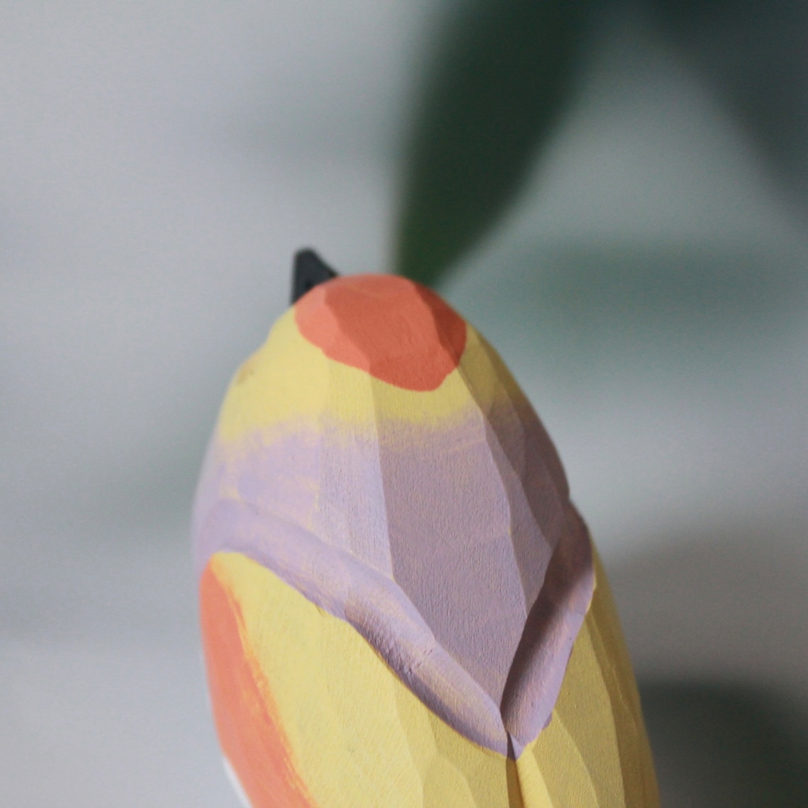 Handcraft Wooden Cute Bird Ornament Carving Desk Home Little Sculpture ...