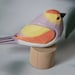 Handcraft Wooden Cute Bird Ornament Carving Desk Home Little Sculpture ...