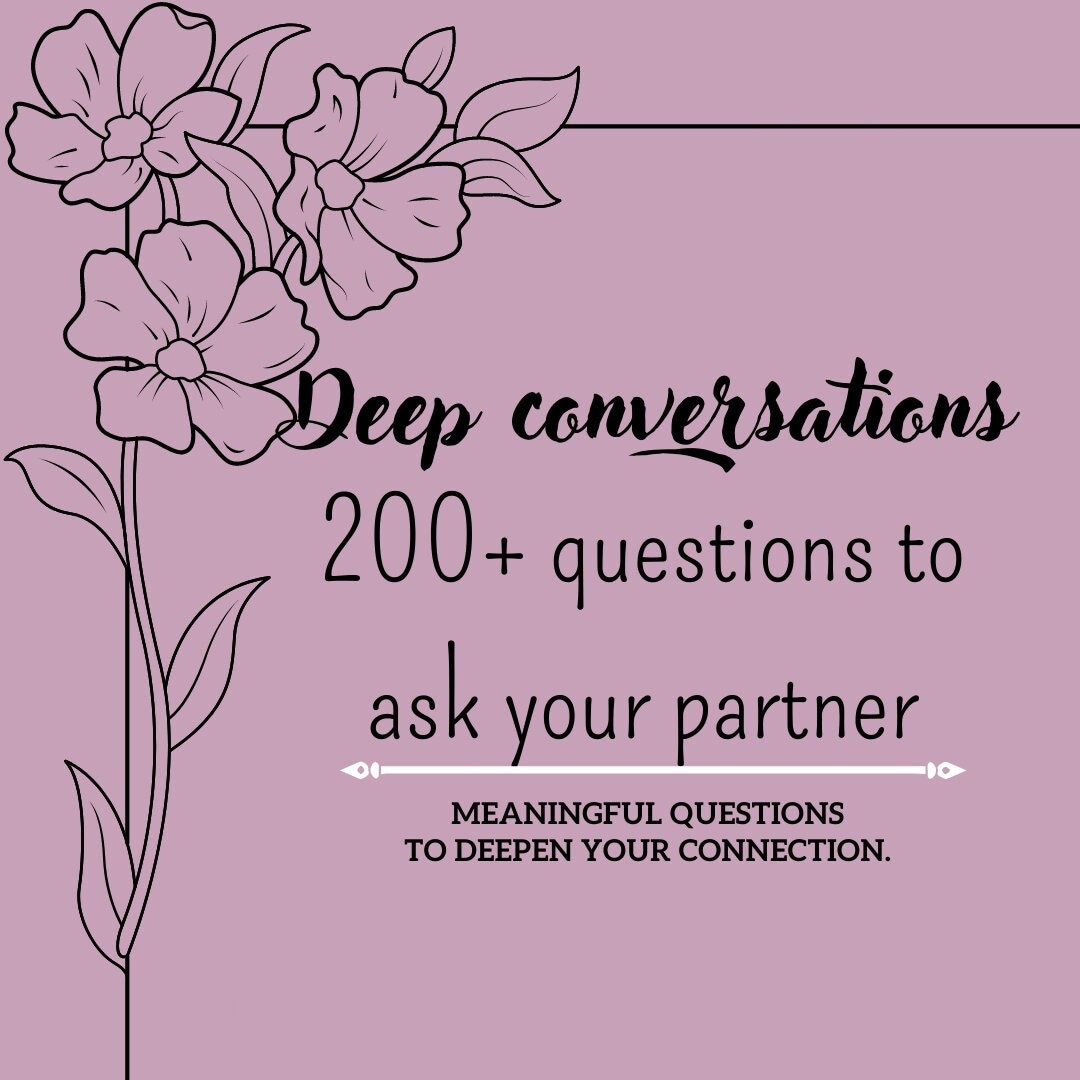 200+ Cards!! Deep Conversations: Couple Question Cards. to Deepen Your ...
