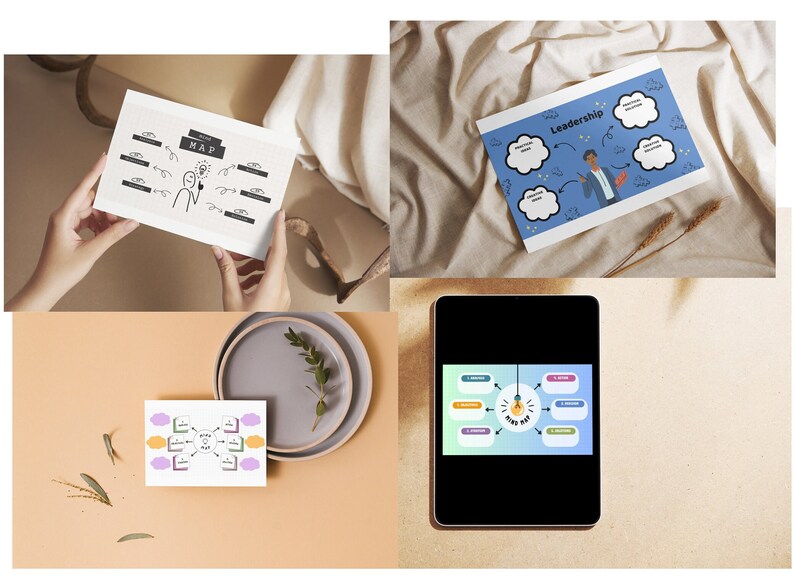 10 Mind Map Template Printable Mind Map Planner Brain Dump - Etsy Canada