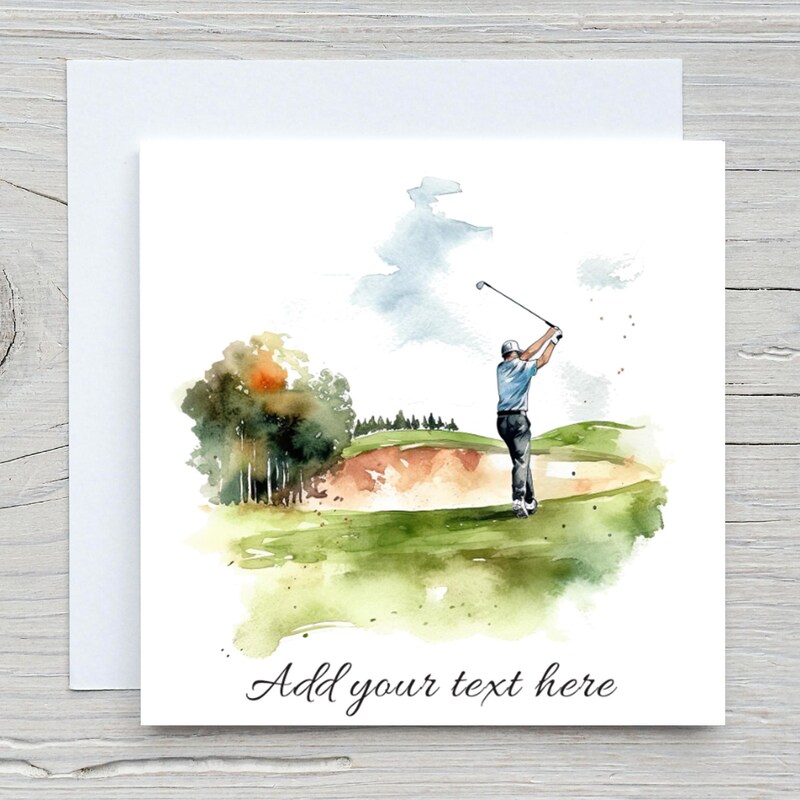 Golf Card - Etsy UK