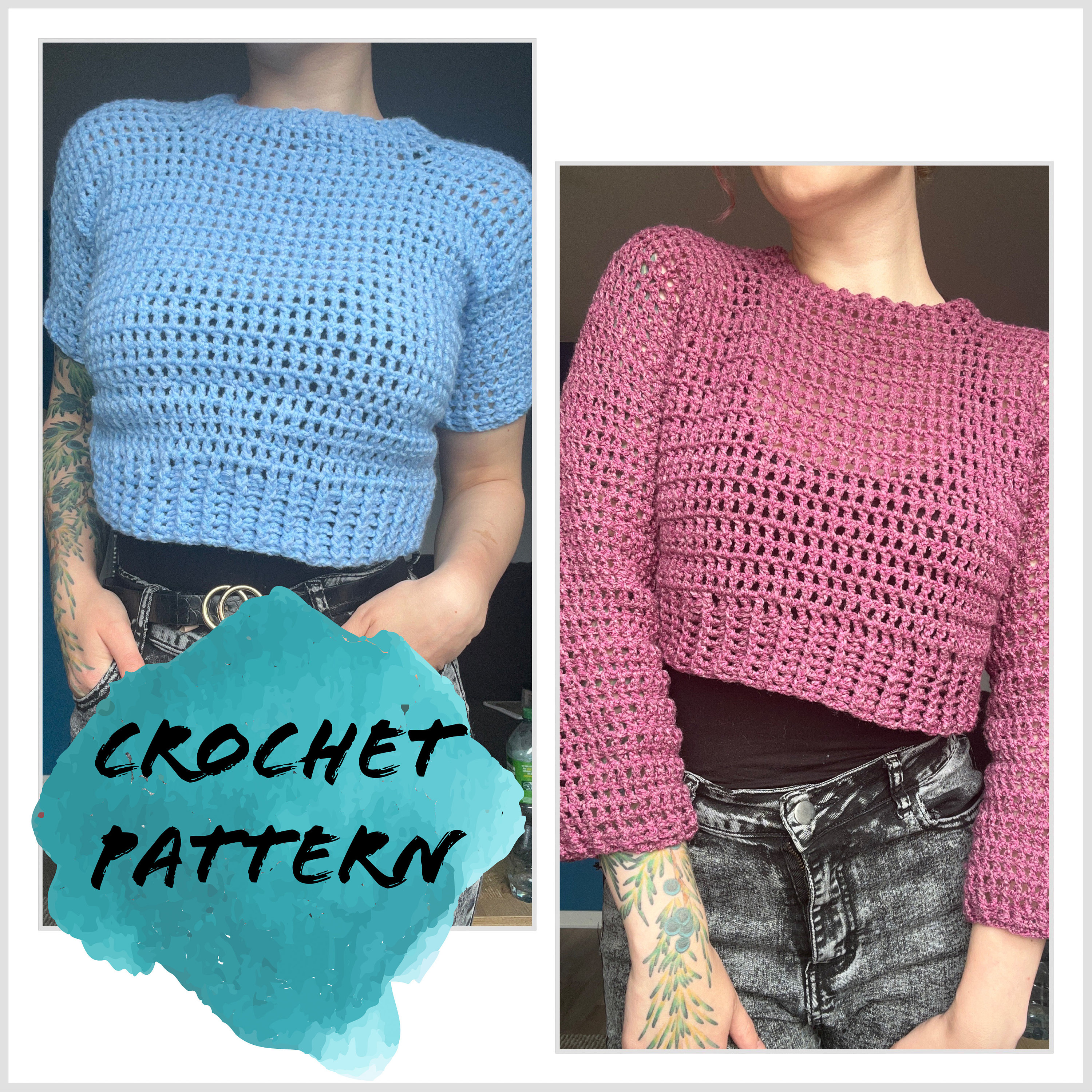 Crochet Pattern| Easy Crochet Shirt and Everyday Wear Mesh Pants - Etsy