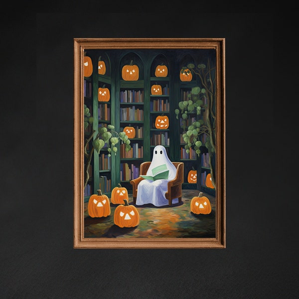 Ghost in a Library - Etsy