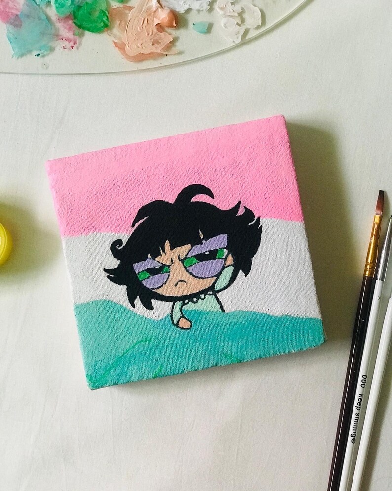 Buttercup Powerpuff Girls | Cartoon Art | Painting - Etsy UK