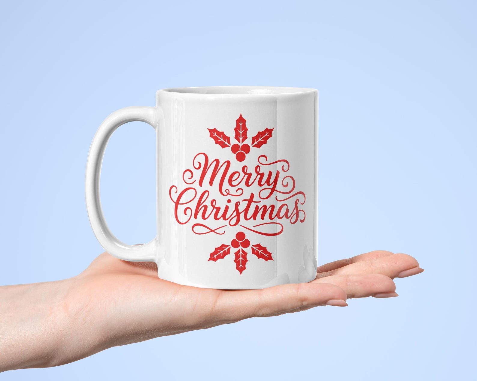 Merry Christmas Typography SVG - Festive Lettering and Text Designs - Etsy
