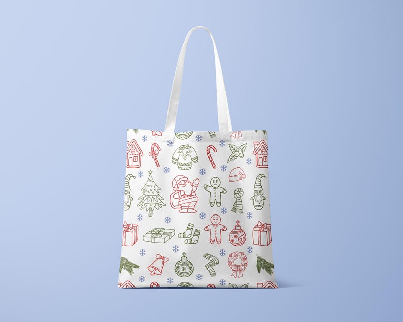 Christmas Doodle Clipart Set SVG PNG - Hand Drawn Holiday Illustration ...