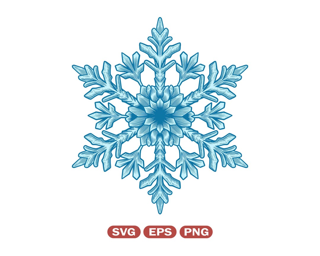 Snowflake SVG PNG - Winter Clipart for Christmas Crafts, Cards, and ...