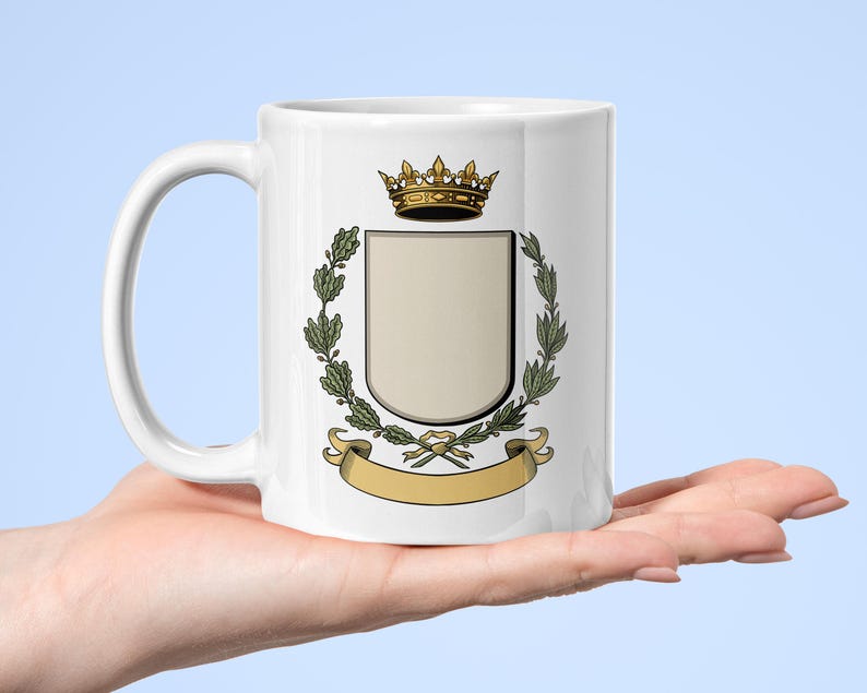 Coat of Arms Crest SVG PNG – Vintage Shield Emblem Frame, Blank ...
