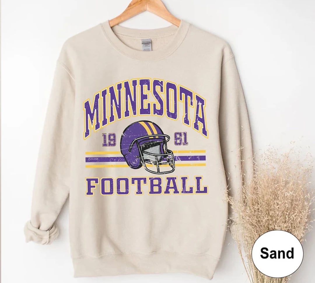 Vintage Minnesota Vikings Sweatshirt Trendy Vintage Style NFL - Etsy