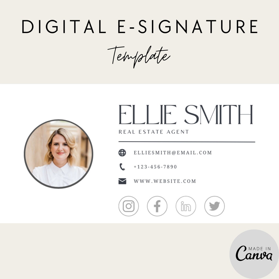 Digital Email Signature - Etsy