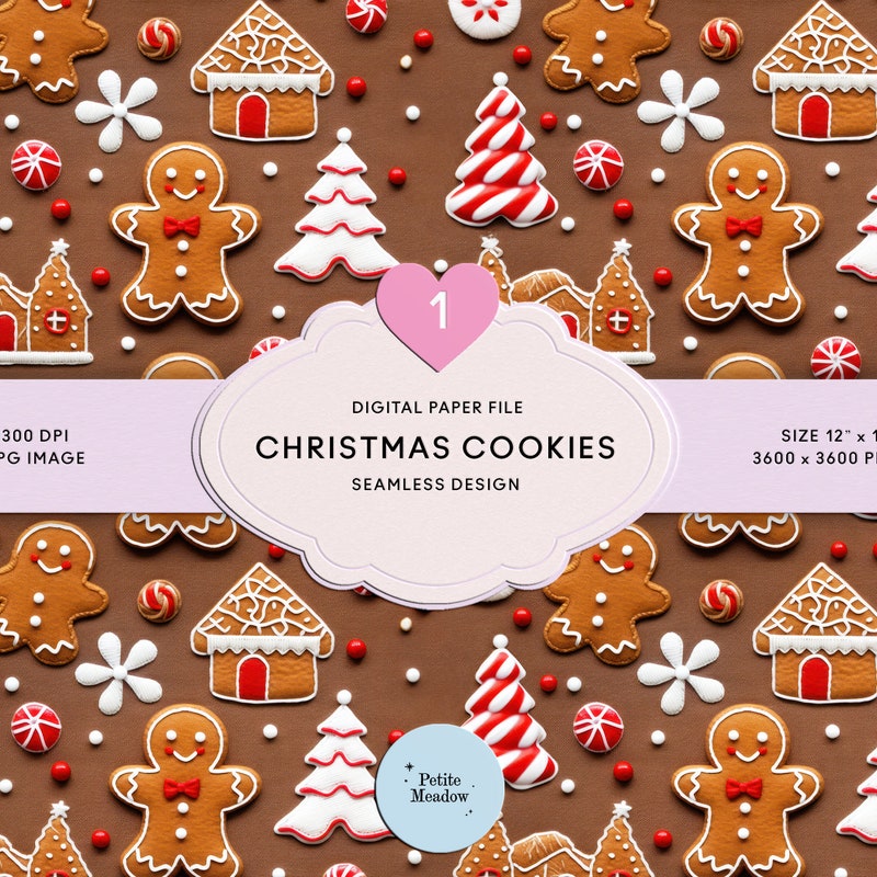 Christmas Digital Paper - Etsy