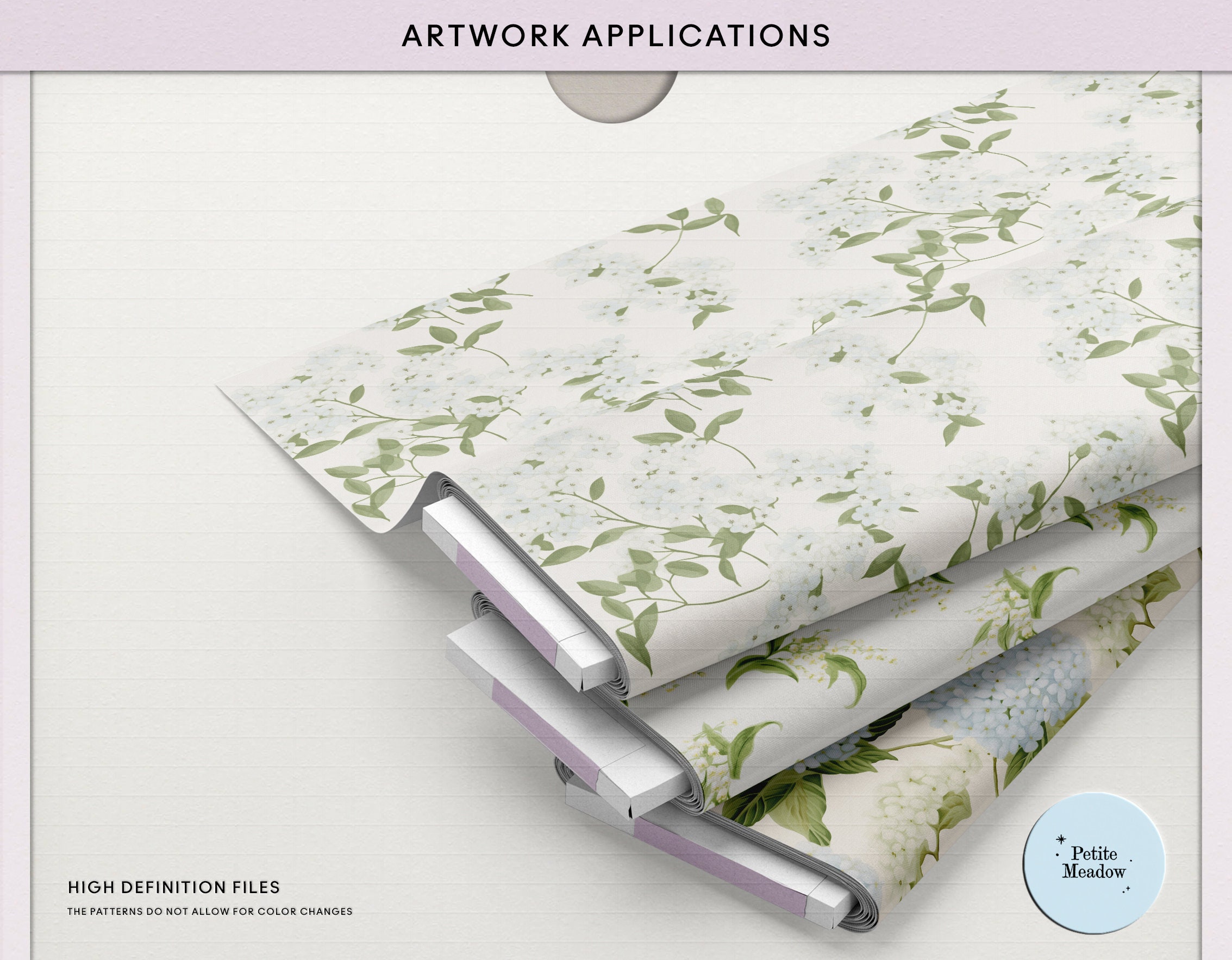 Watercolor Floral Wedding Digital Paper Seamless White Wedding ...