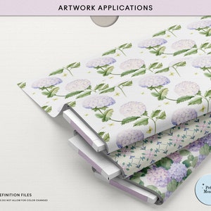 Watercolor Purple Floral Digital Paper Seamless Shabby Chic Printable ...