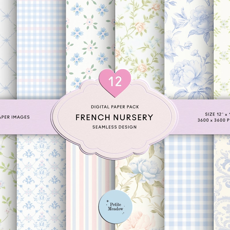 Flower Digital Paper - Etsy