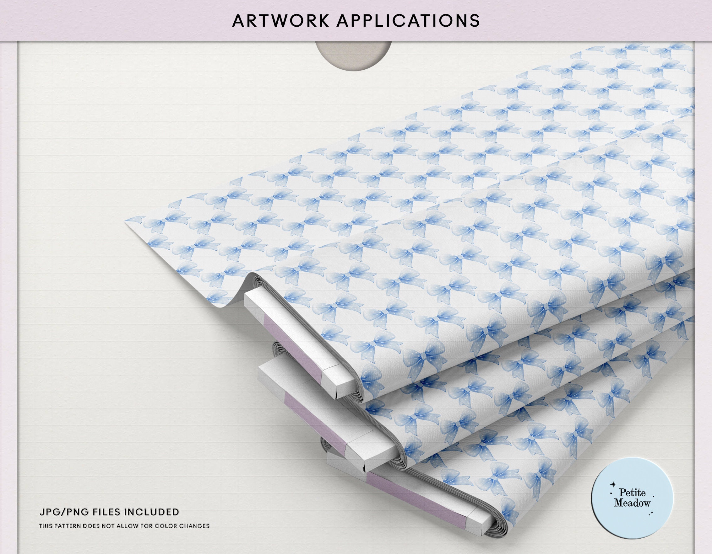 Watercolor Blue Bow Trellis Seamless Pattern Preppy Repeating Pattern ...
