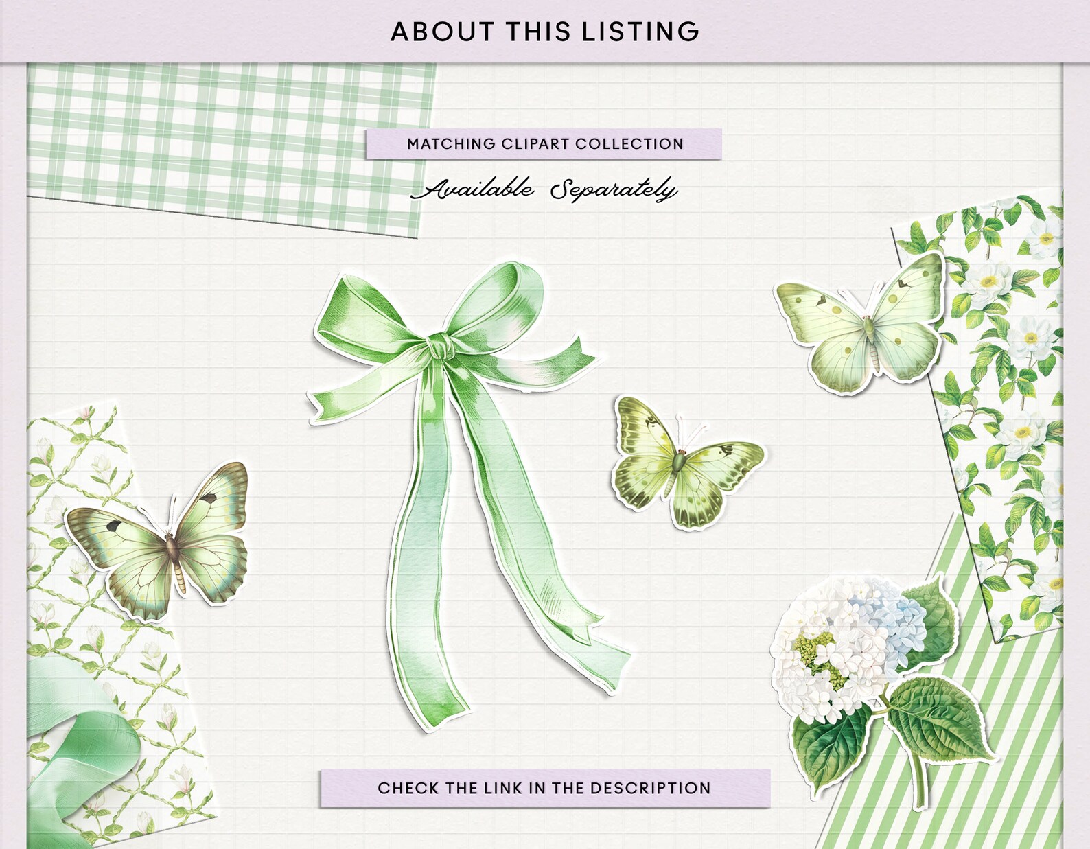 Vintage Watercolor Greenery Digital Paper Seamless Shabby Chic ...