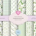 Vintage Watercolor Greenery Digital Paper Seamless Shabby Chic ...