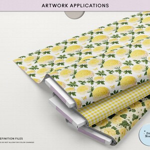 Watercolor Yellow Floral Digital Paper: Yellow Roses Seamless Pattern ...