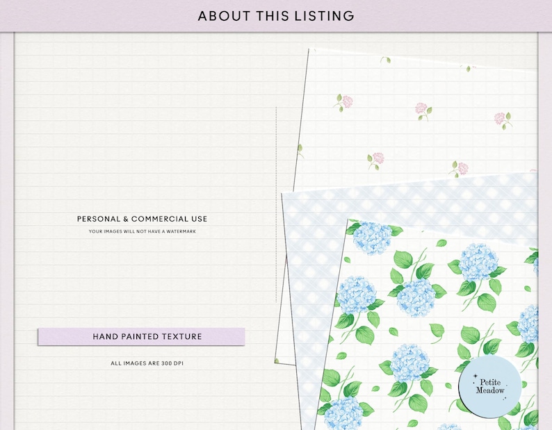 Watercolor Grandmillennial Digital Paper Pack: Pastel Floral Seamless ...