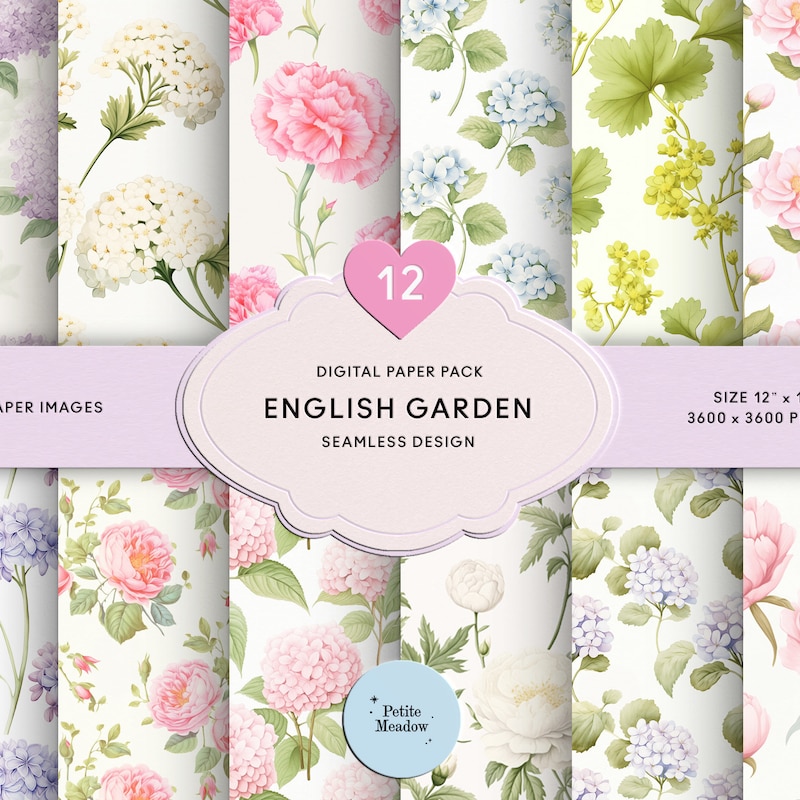 Spring Floral Paper - Etsy