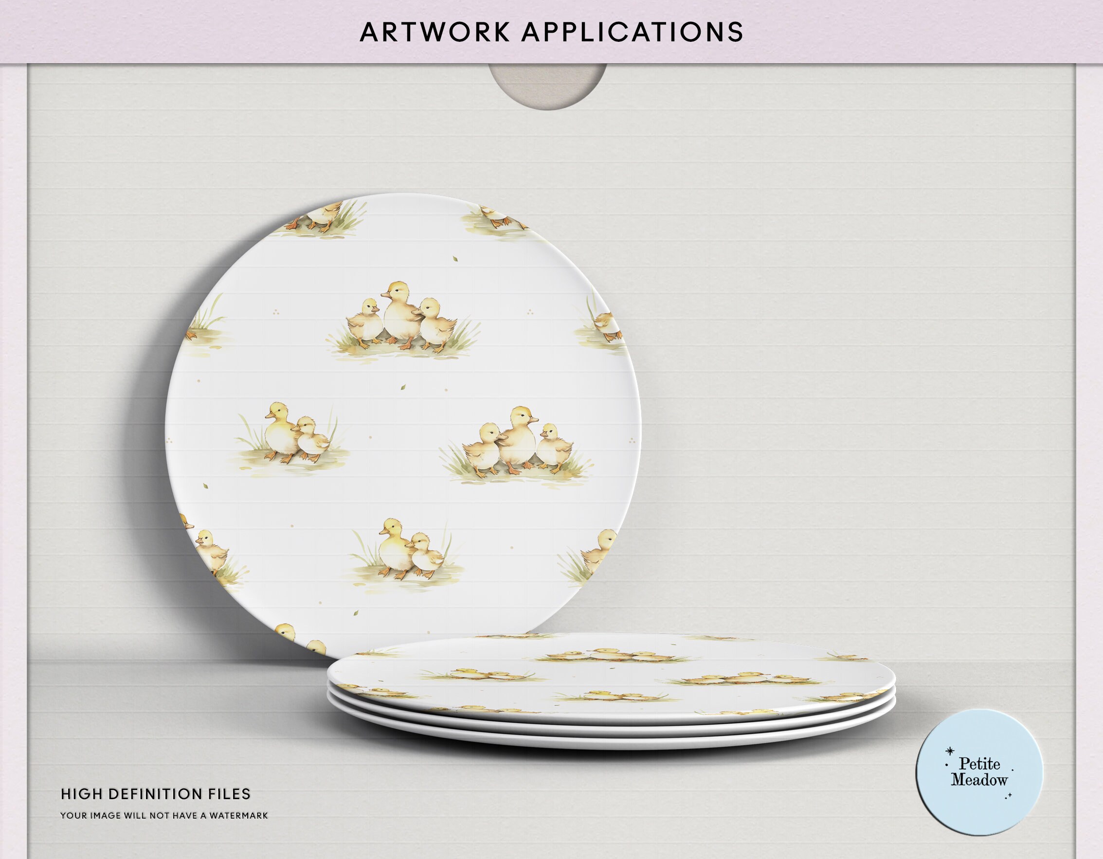 Aquarell Ente Musterdesign-Entchen-Wiederholungsmuster Kindergarten ...