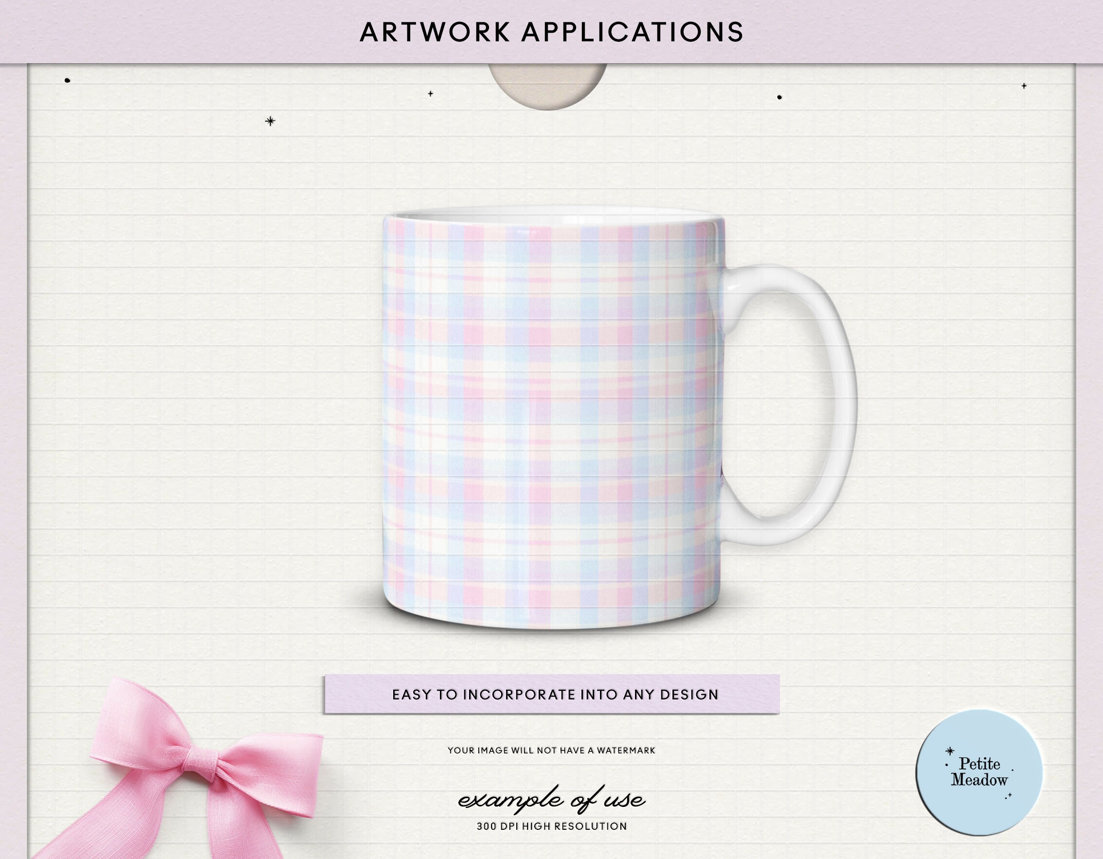 Pastel Rainbow Plaid Digital Paper Seamless Shabby Chic Printable Paper ...