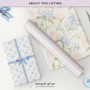 Watercolor Pastel Flower Digital Paper Seamless Shabby Chic Printable ...