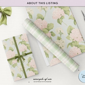 Watercolor Pastel Floral Digital Paper Pack, Pink and Green Ditsy ...