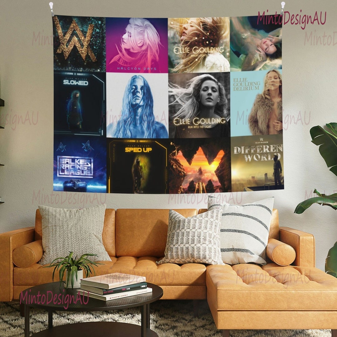 Custom Album Cover Collage Tapestry Album Collage Flag Music Flag ...