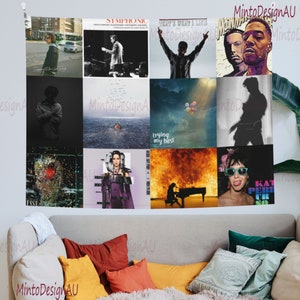 Custom Album Cover Collage Tapestry Album Collage Flag Music Flag ...