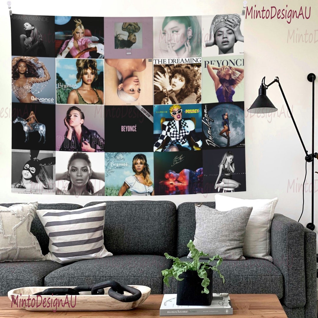 Custom Album Cover Collage Tapestry Album Collage Flag Music Flag ...