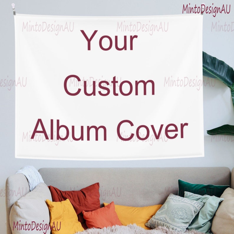 Custom Album Cover Collage Tapestry Album Collage Flag Music Flag ...