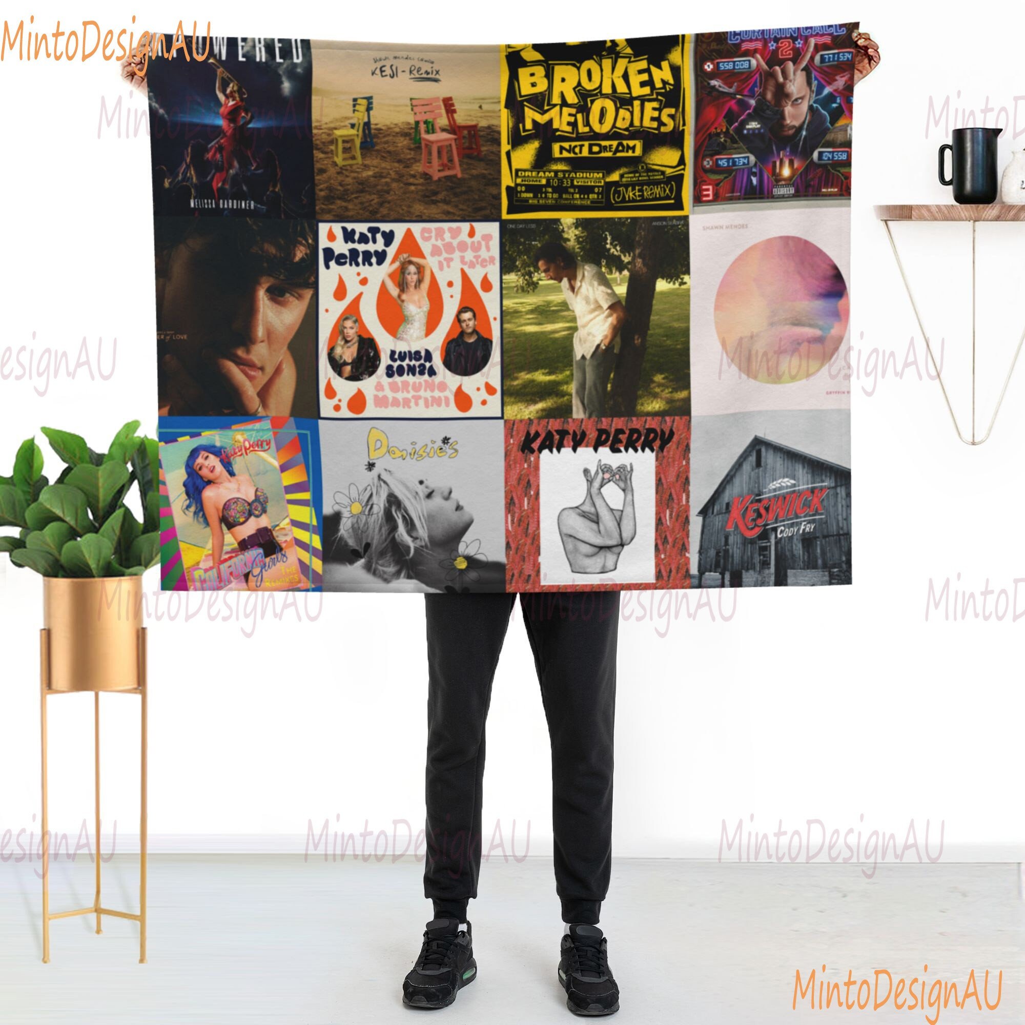 Personalized Music Album Blanket, Personalized Music Blanket ...