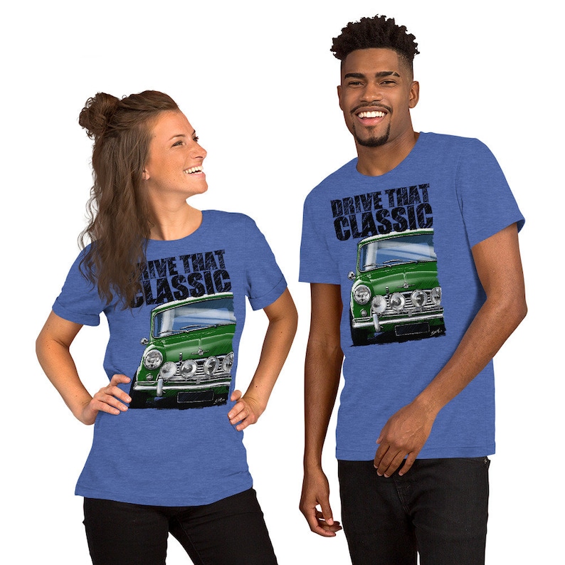 Unisex T-shirt Drive That Classic Series, Featuring My Handdrawn Art of ...