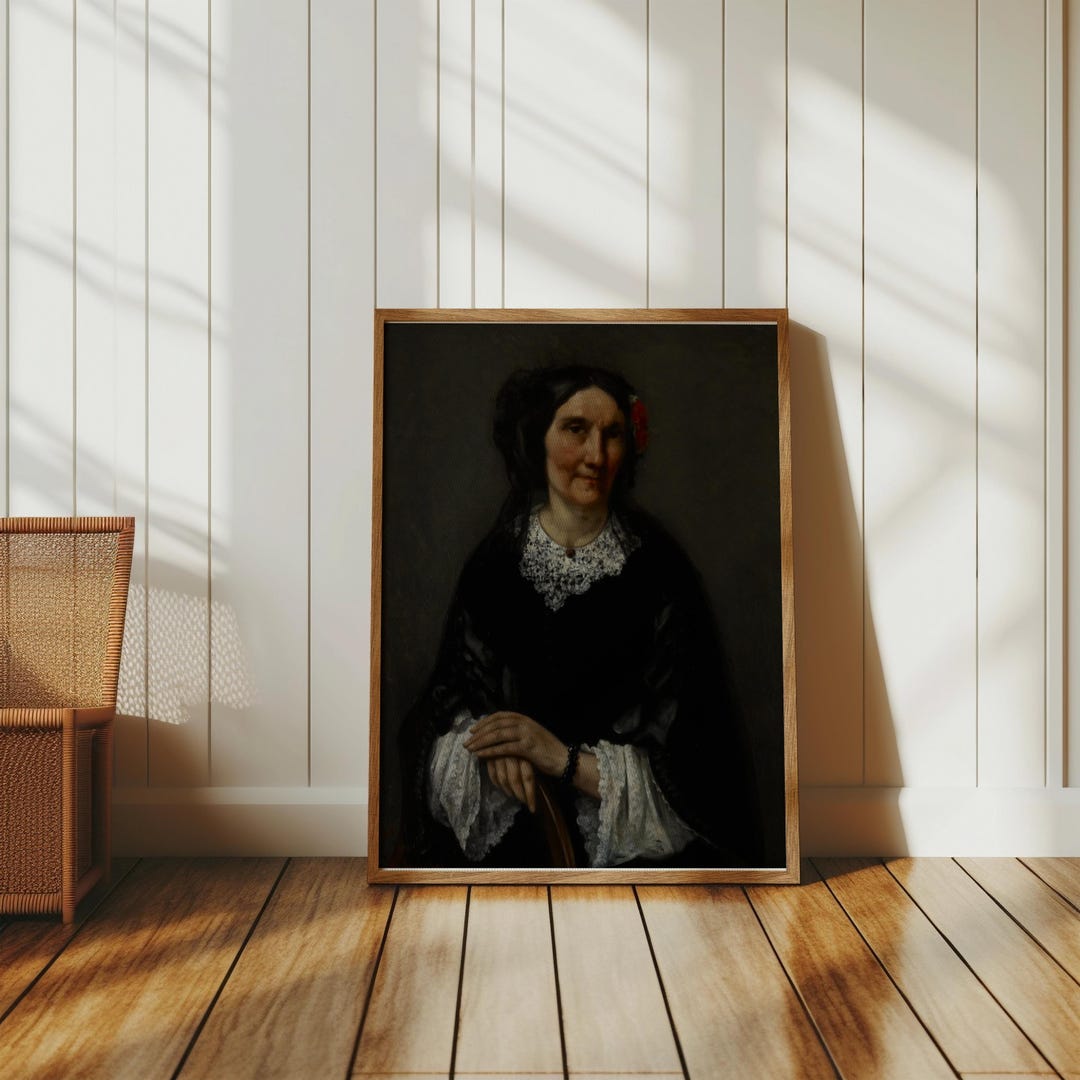 Vintage Portrait Poster, Classic Woman Art Print, Historical Painting ...