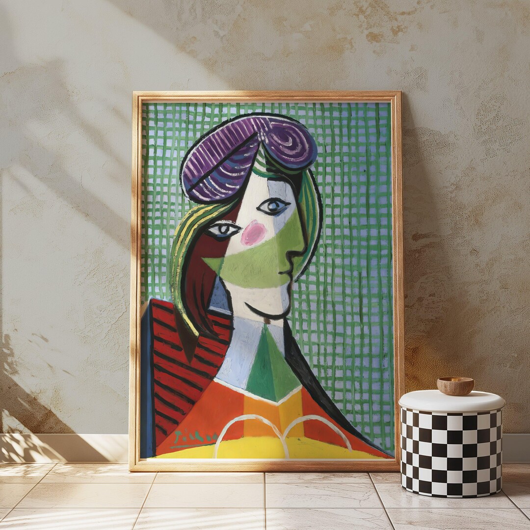 Colorful Abstract Art Portrait Poster, Unique Wall Decor, Modern Art ...