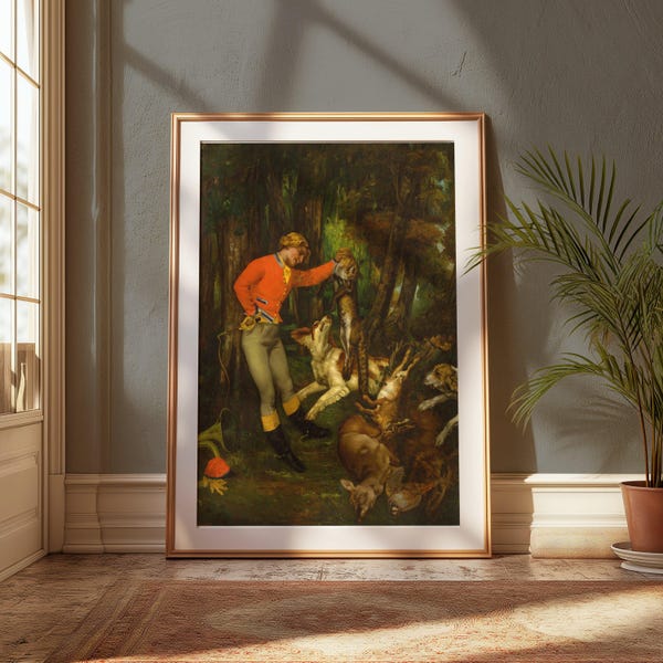Hunting Scene - Etsy