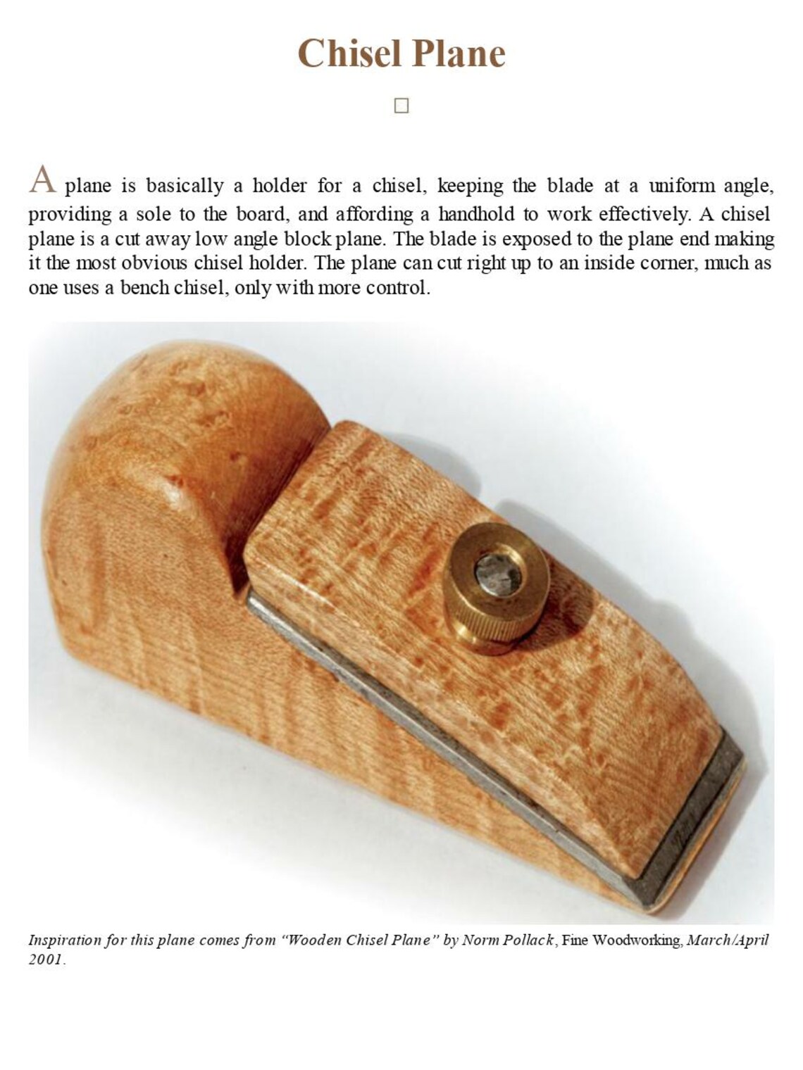 Making Wood Tools :traditional Woodworking Tools You Can Make in Your ...